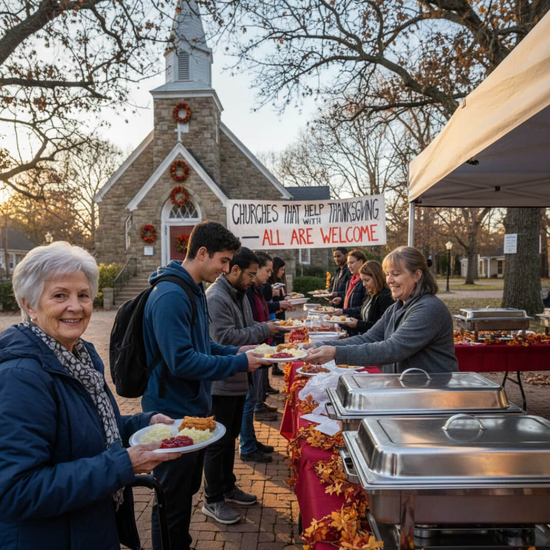 Churches that Help with Thanksgiving Food Baskets and More