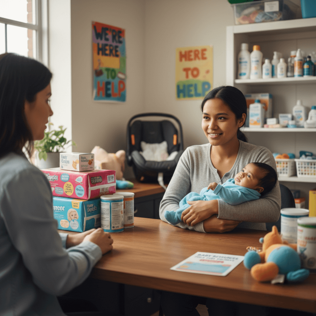 Baby resources for low income families: Get free gear now.