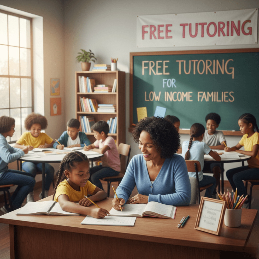 Free tutoring for low income families: apply now.