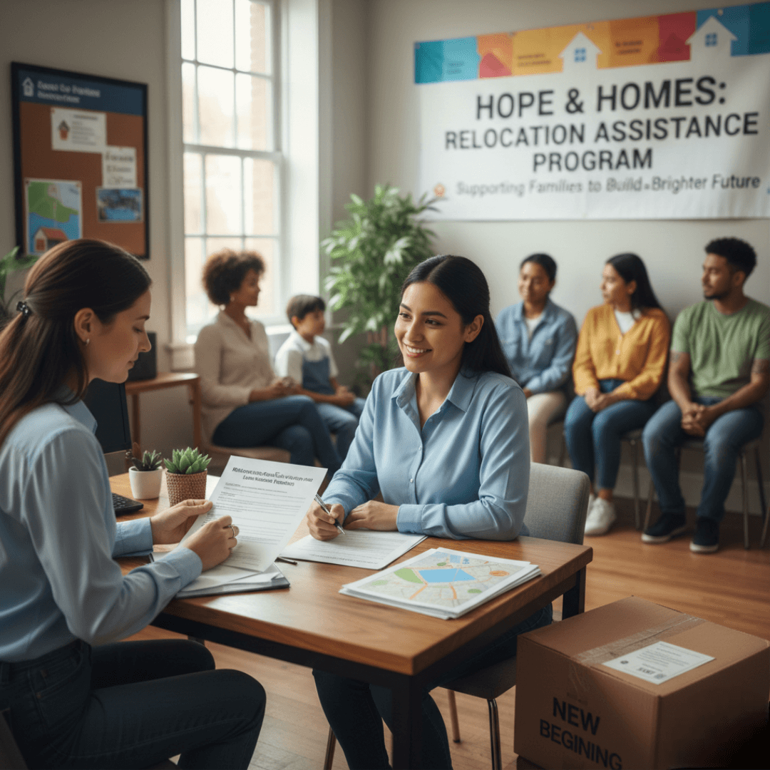 Relocation grant for low income families: Get moving cash