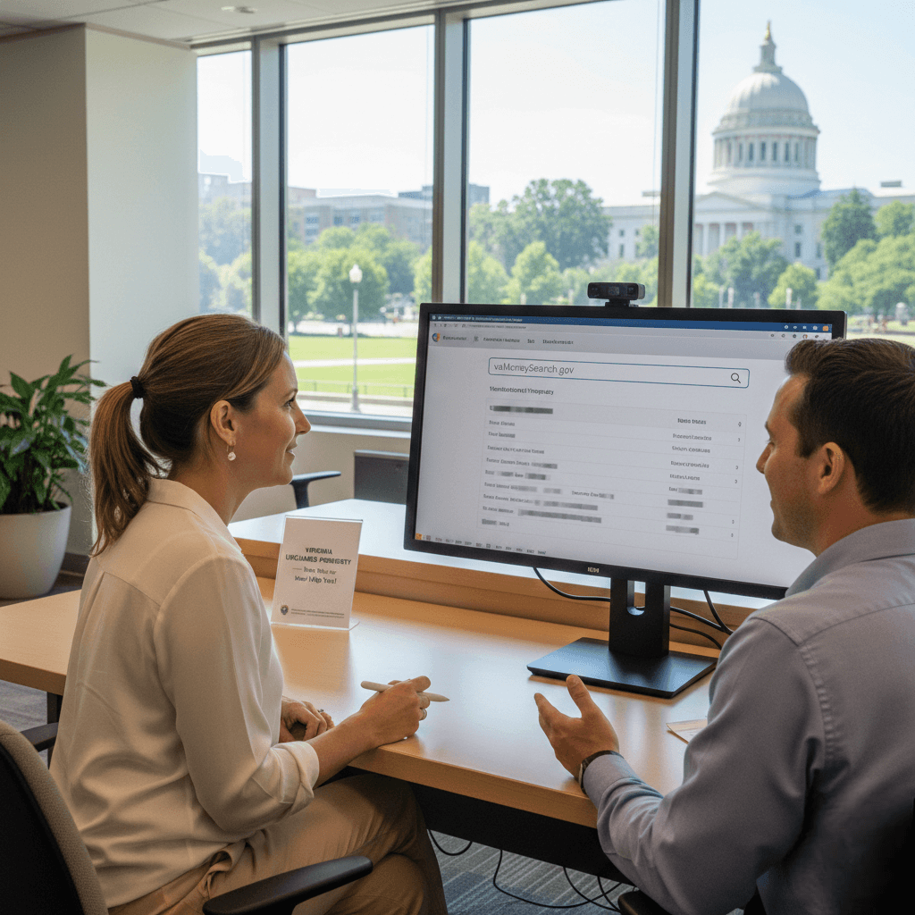 Virginia unclaimed property database and free claim tips